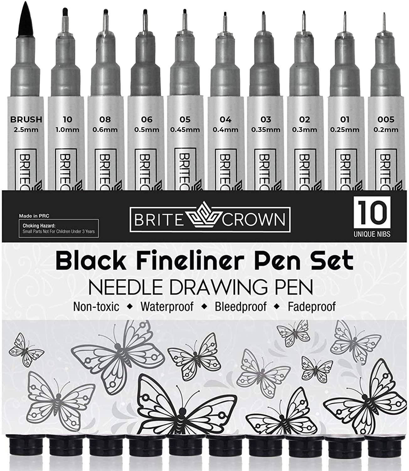 25 sets de tiralíneas de tinta negra - Materiales de arte tradicional