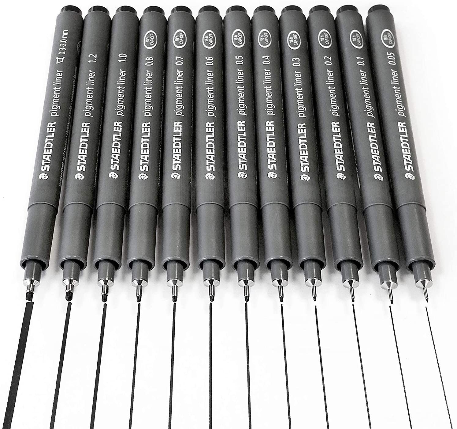 25 sets de tiralíneas de tinta negra - Materiales de arte tradicional